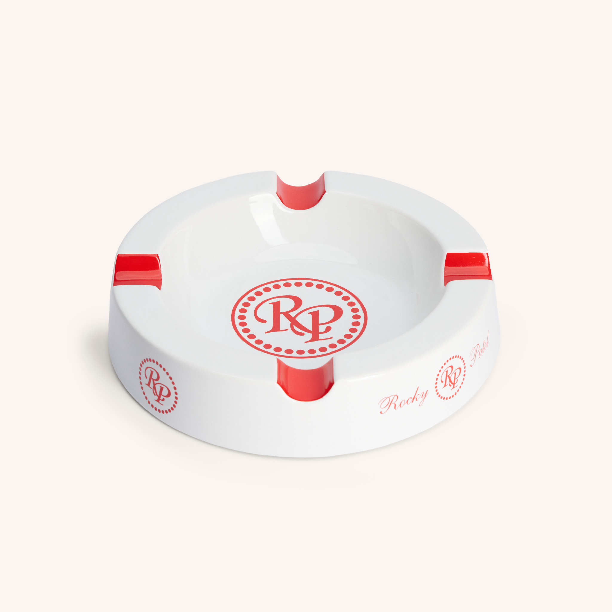 Rocky Patel White and Red 4 Cigar Ashtray – The Index Luxury Cigar ...