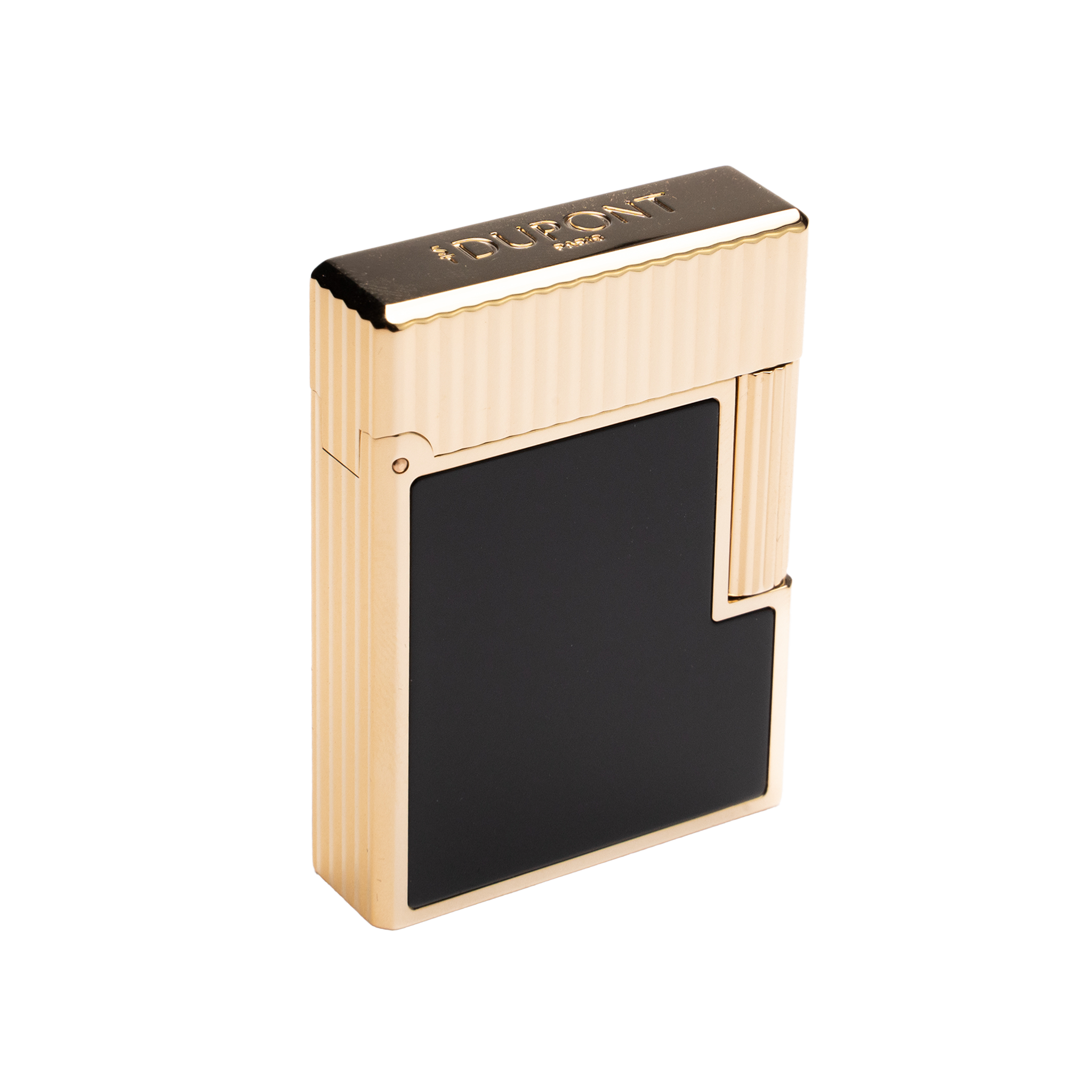 S.T. Dupont Ligne 1 Vertical Lines Black & Gold – The Index Luxury ...