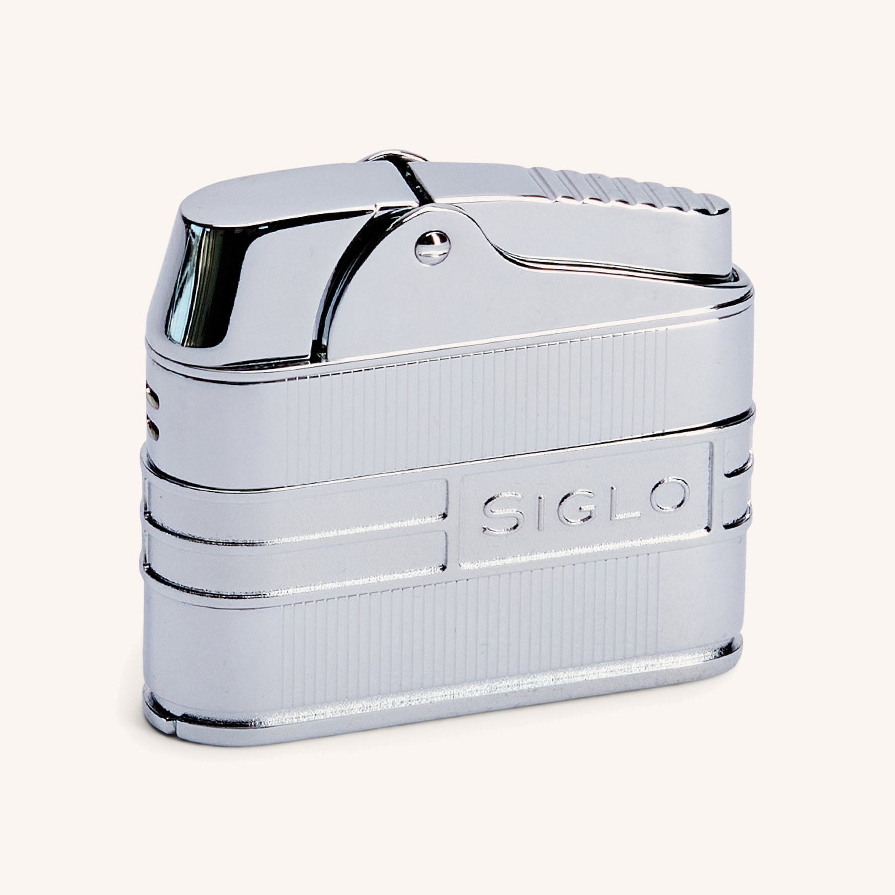 Siglo Retro II Lighter Chrome Stripe – The Index Luxury Cigar Purveyors